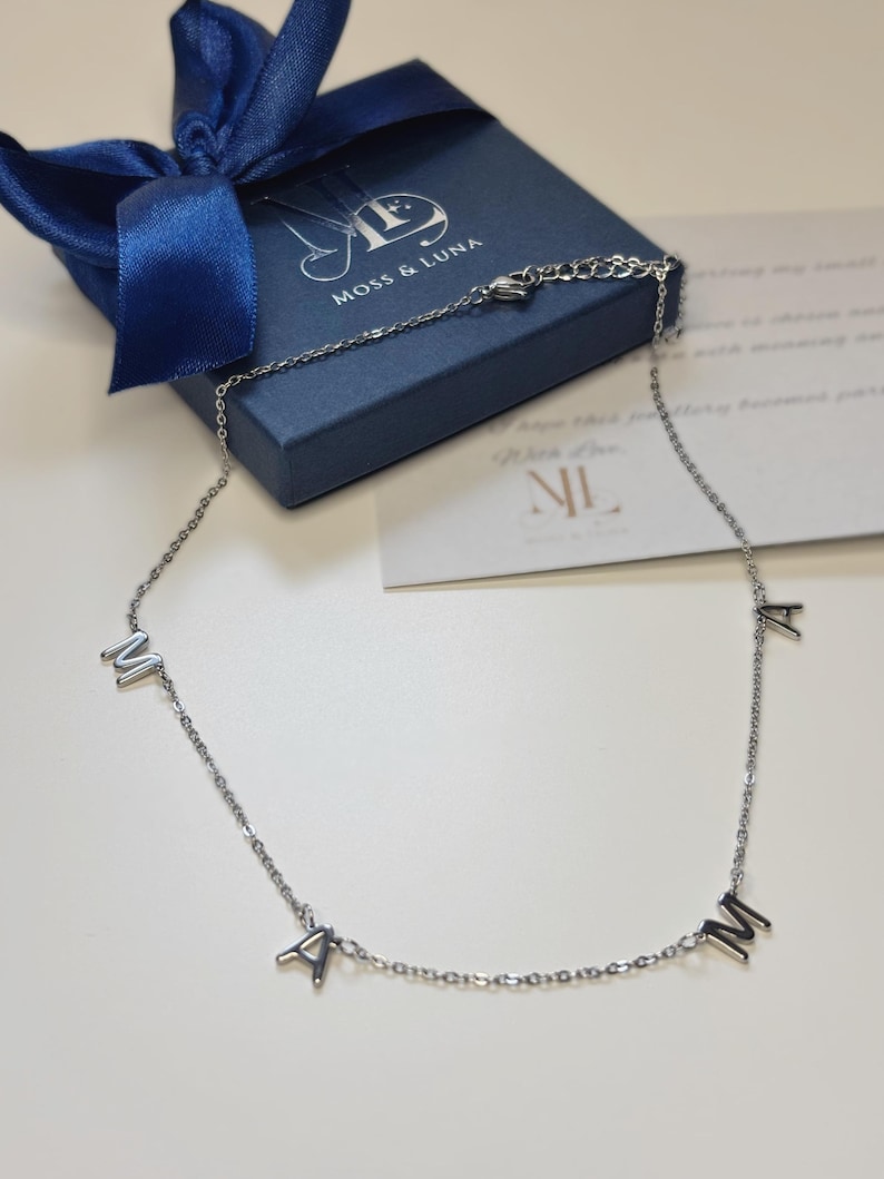 Mama Necklace • Stainless Steel Letter Necklace • Waterproof Non ...