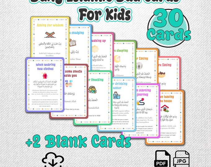 Kids Dua Cards, Islamic Kids Printables, Duas for Kids, Children Dua ...