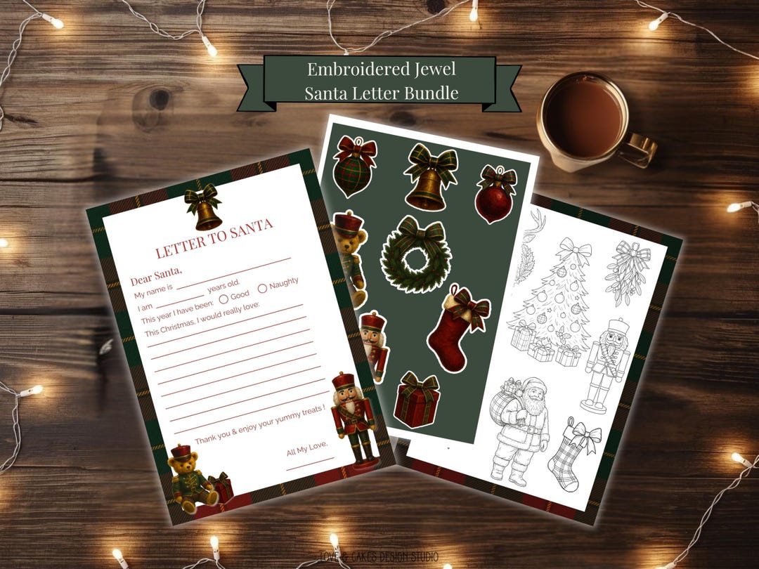 Letter to Santa Printable Bundle |classic Heritage Kids Activity ...