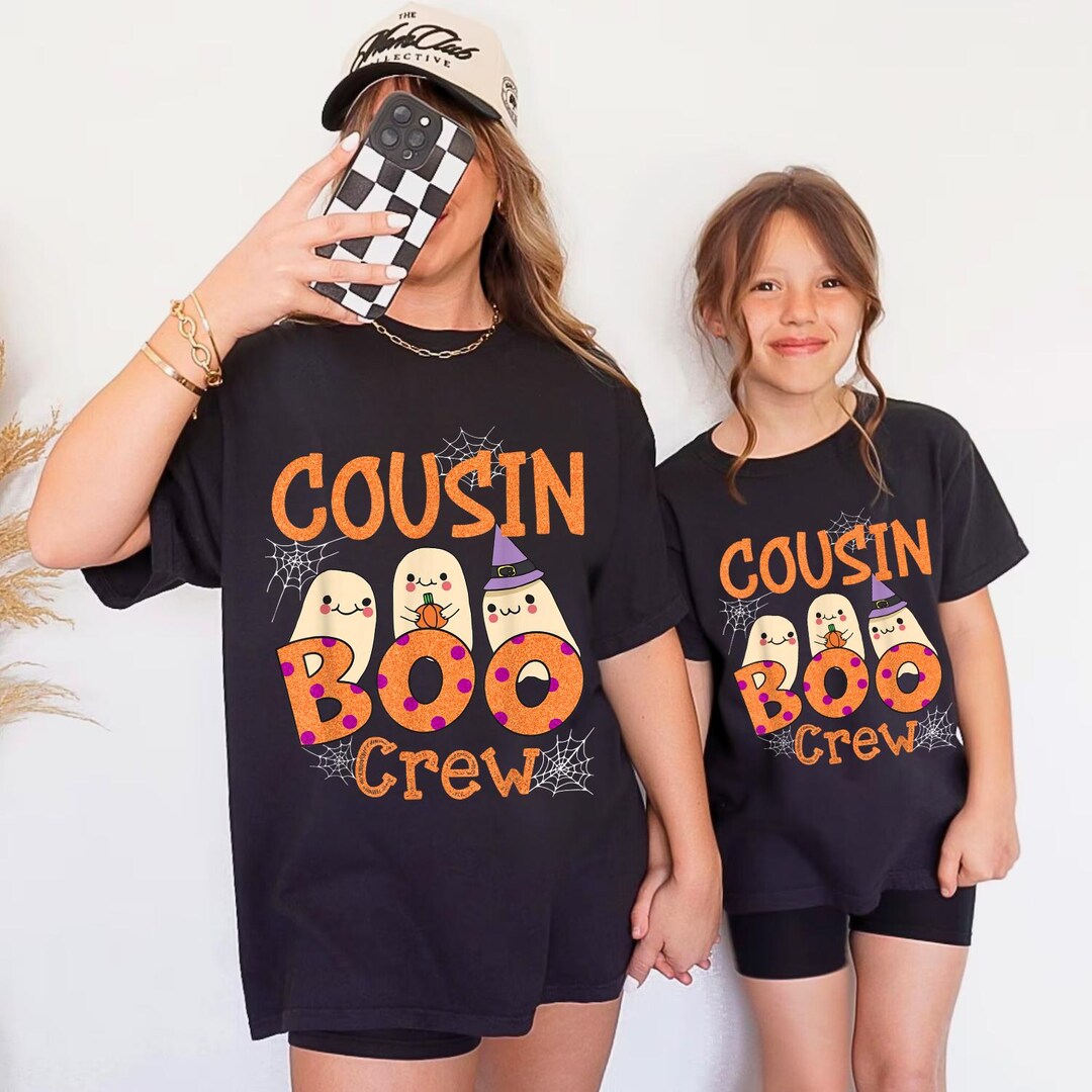 Funny Cousin Boo Crew Halloween Party Ghost Family Matching Tee - Etsy