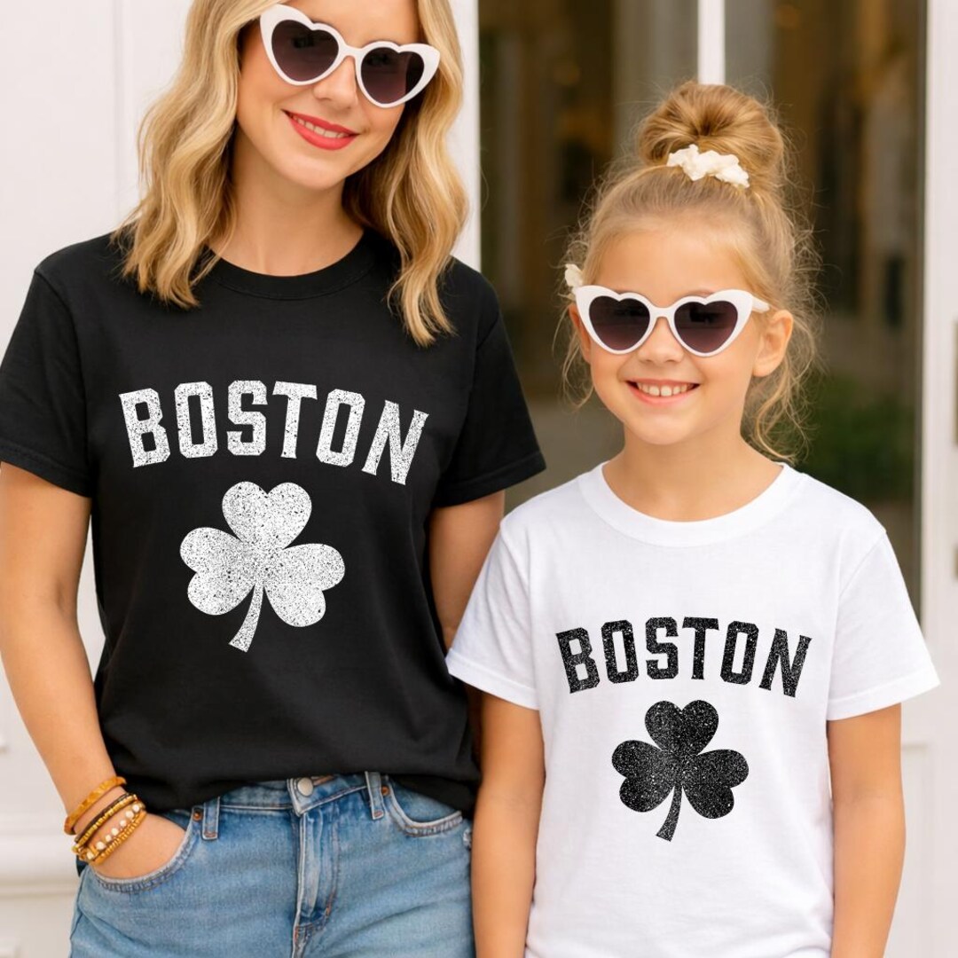 Boston St Patricks Day Shirt | Shamrock Tee - Etsy