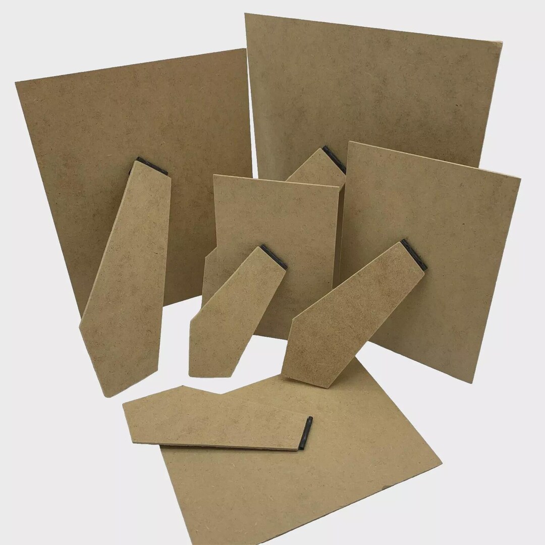 Brown MDF Picture Frame Backing With Strut Stand (9 X 7") - Etsy UK
