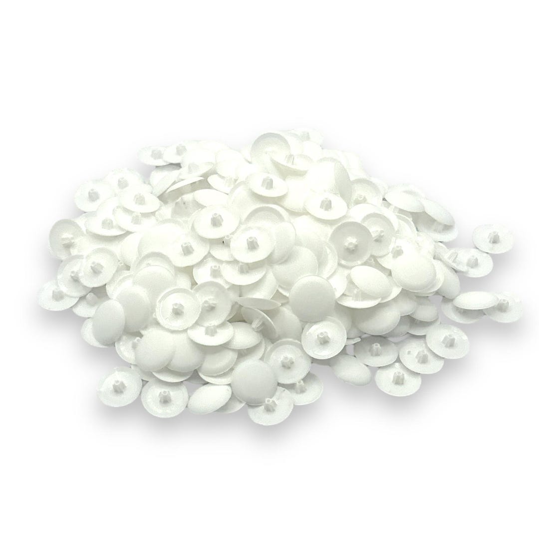 White Screw Cover Caps Bifix™ Screws Pozi Phillips Snap on 6-8g Pz2 Ph2 ...