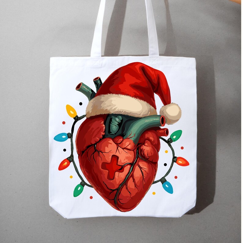 Funny Christmas Anatomy Clipart Bundle, Sarcastic Festive Human Organs ...