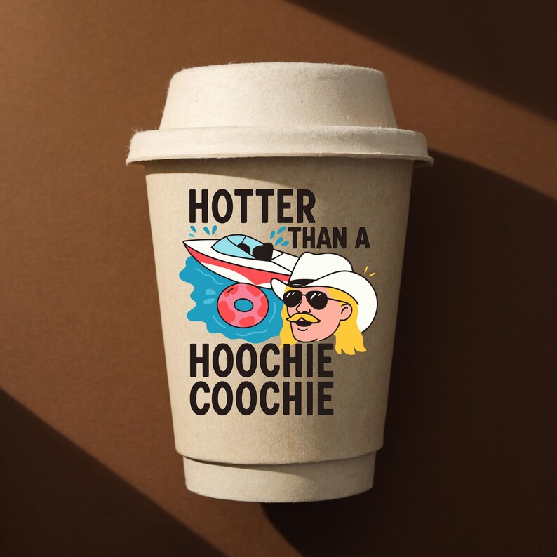 Hotter Than A Hoochie Coochie PNG: 90s Country Music Design (digital ...