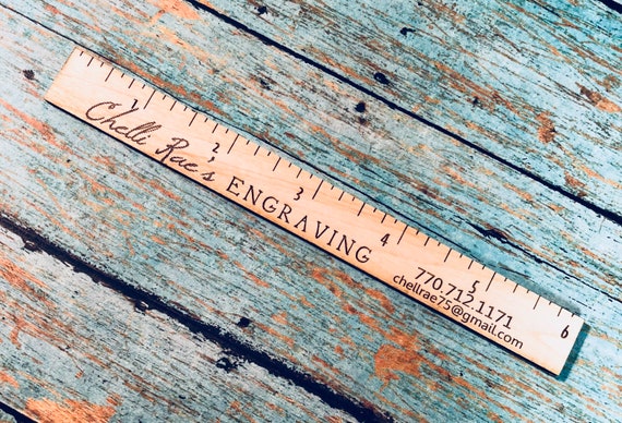 25 Wooden ruler business cards | Etsy