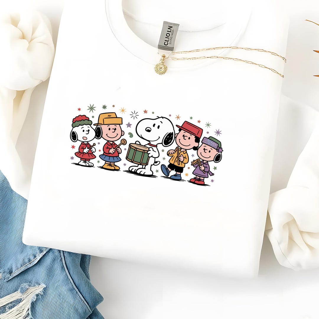 Snoopy Marching Band PNG, Peanuts Christmas Parade Clipart, Retro ...