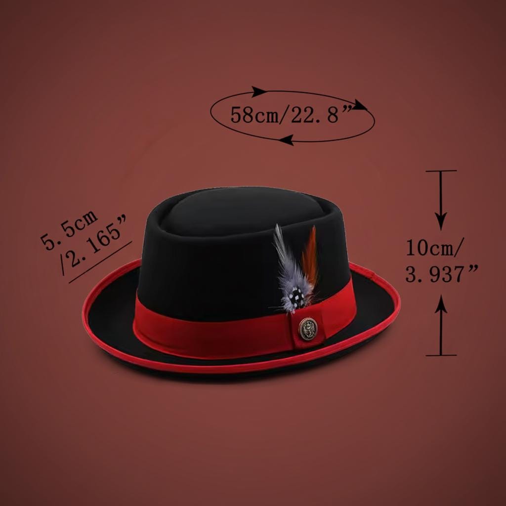 Pork Pie Hat Billycock Felt | Small Brim Bowler Hat | British Style ...