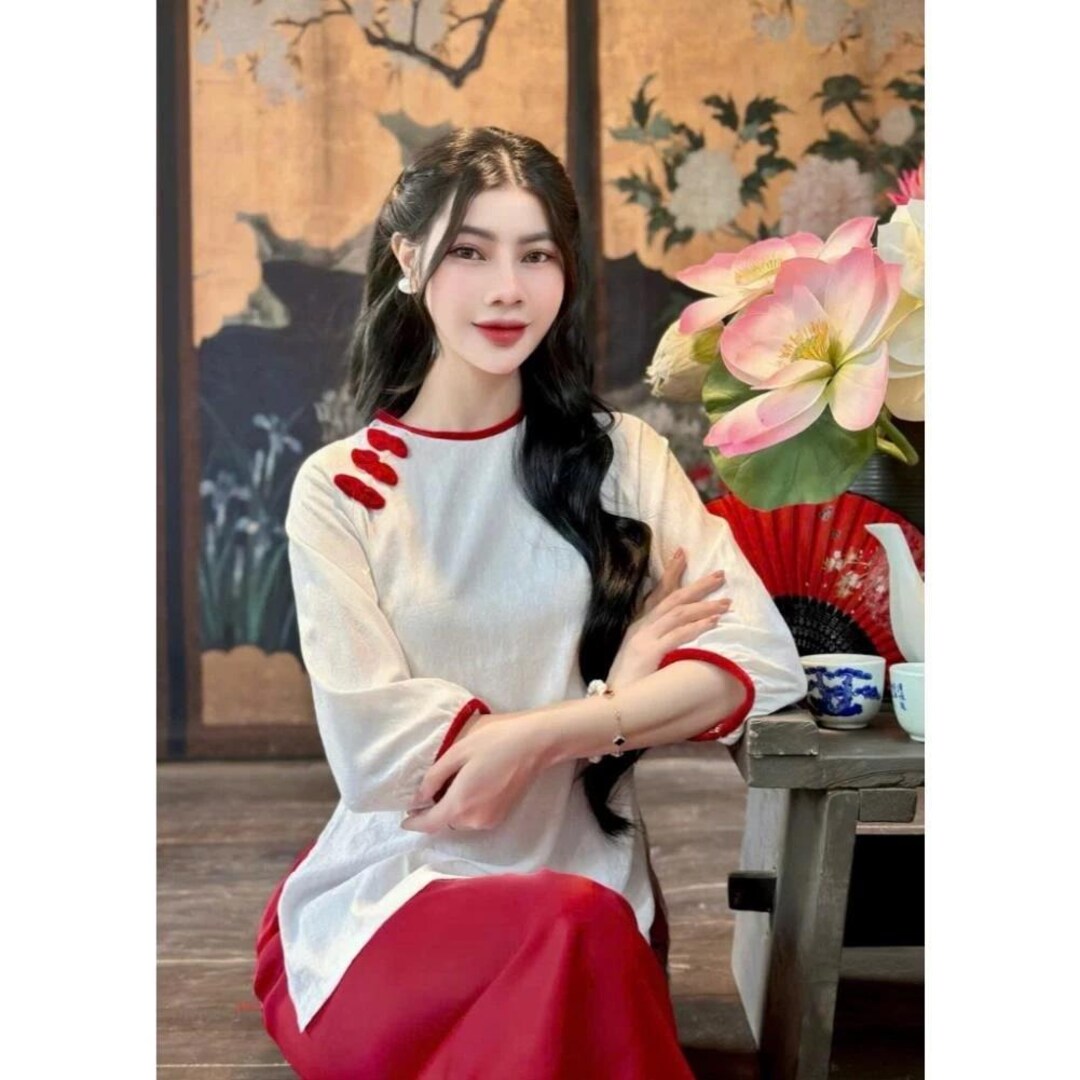 Pre-made Ao Dai Viet Nam, Buddhist Temple Clothing Set, Silk Temple ...
