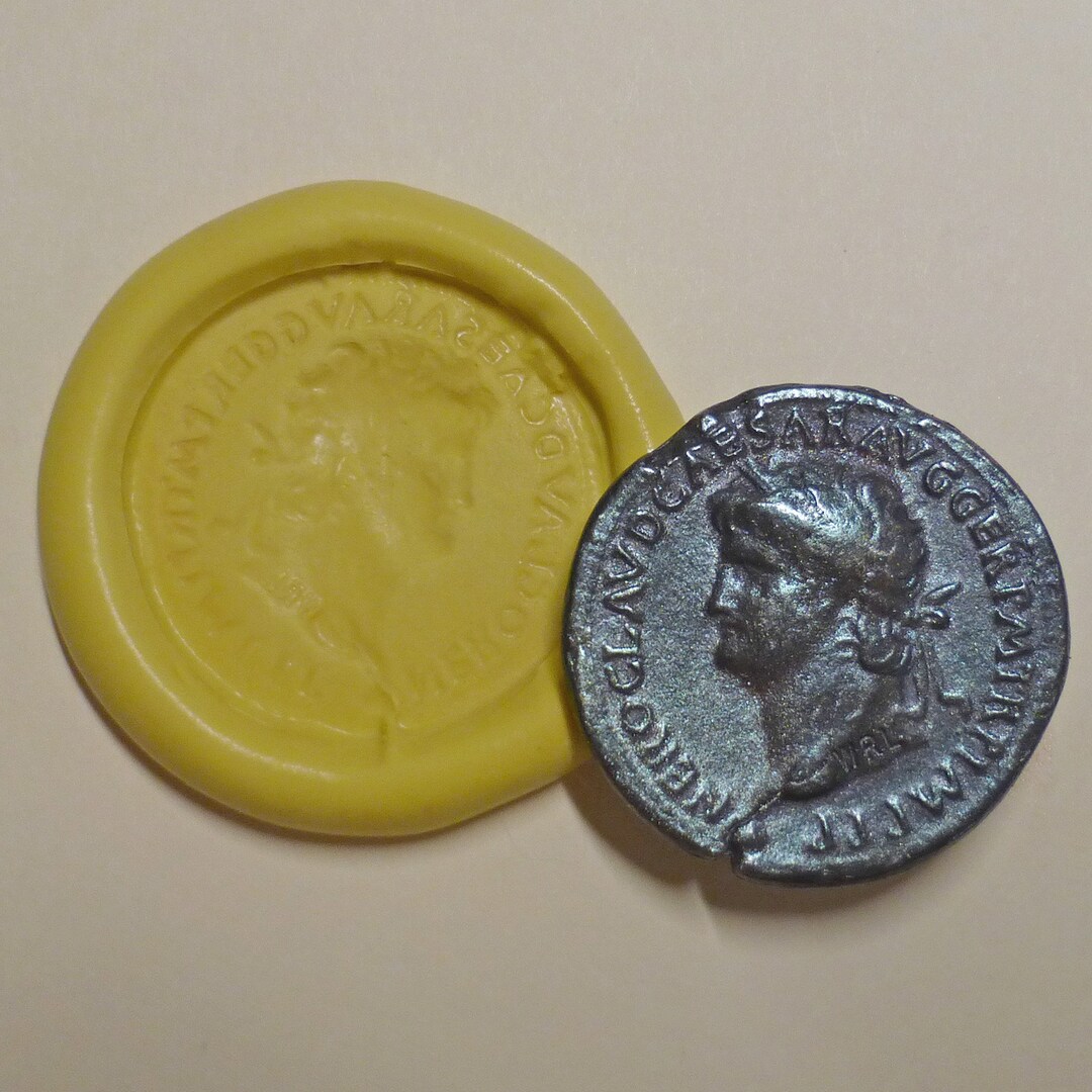 Silicone Mold, Ancient Roman Coin Replica, Sestertius of Nero, Flexible ...