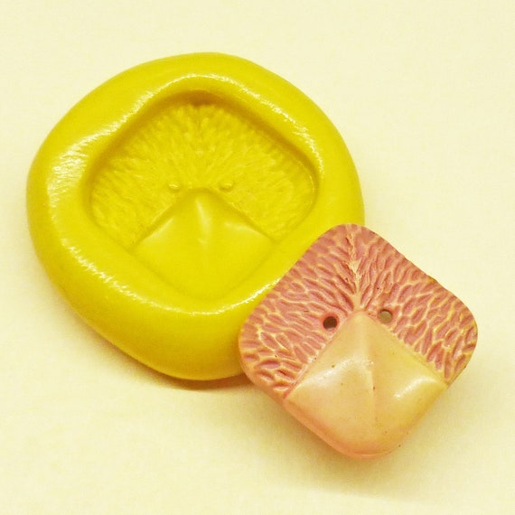 Vintage Button Mold Bird Face Flexible Silicone Push Mold | Etsy
