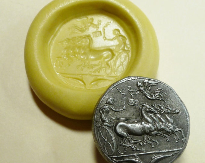 Silicone Mold, Ancient Greek Coin Replica, Flexible Silicone Push Mold ...