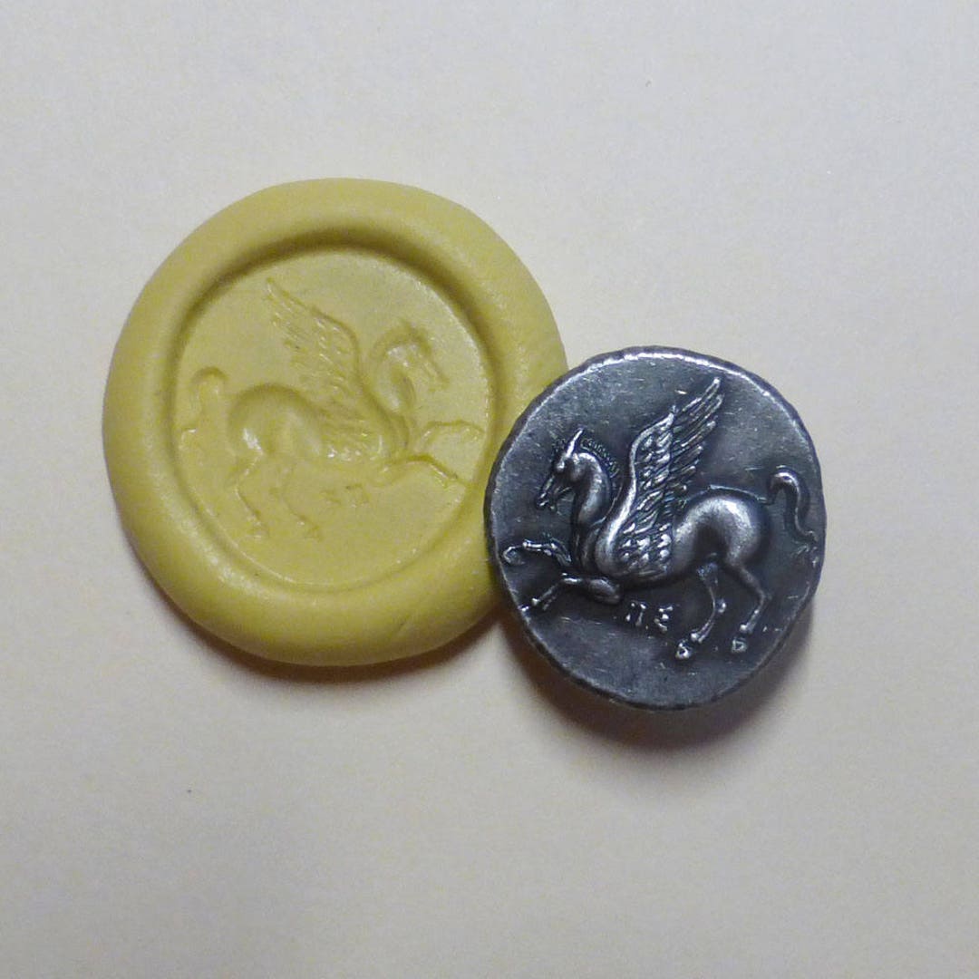 Silicone Mold, Pegasus, Ancient Greek Coin Replica, Flexible Silicone ...