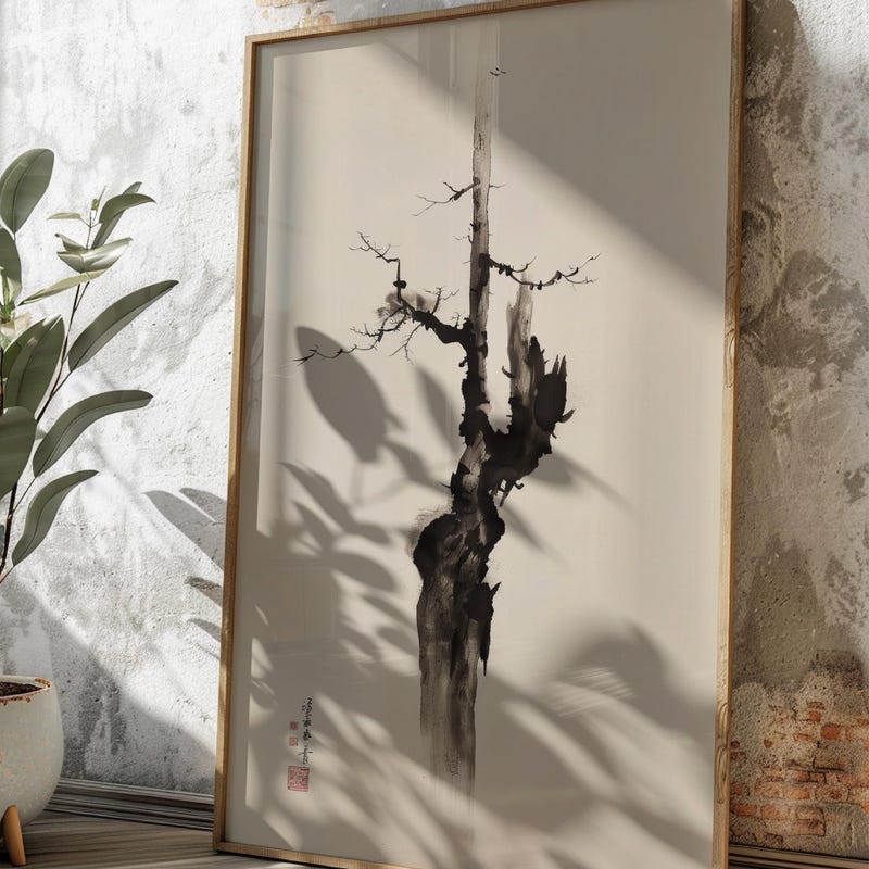 Japanese Cypress Tree Art - Etsy