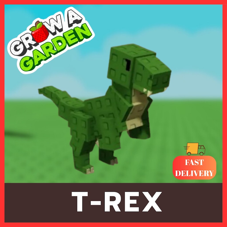 Grow a Garden – T-rex Pet | Digital Delivery Within 24 Hours - Etsy