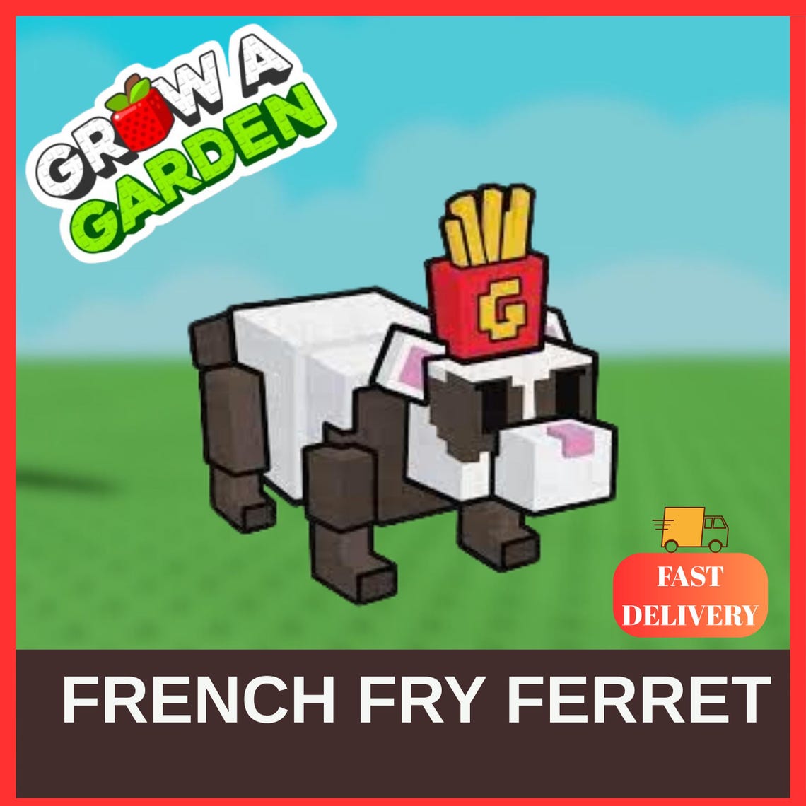 French Fry Ferret (mythical Pet) Grow A Garden – Quick Delivery - Etsy