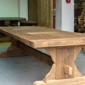 Reclaimed Oak Dining Table : Rustic Barn Wood, Handmade. - Etsy