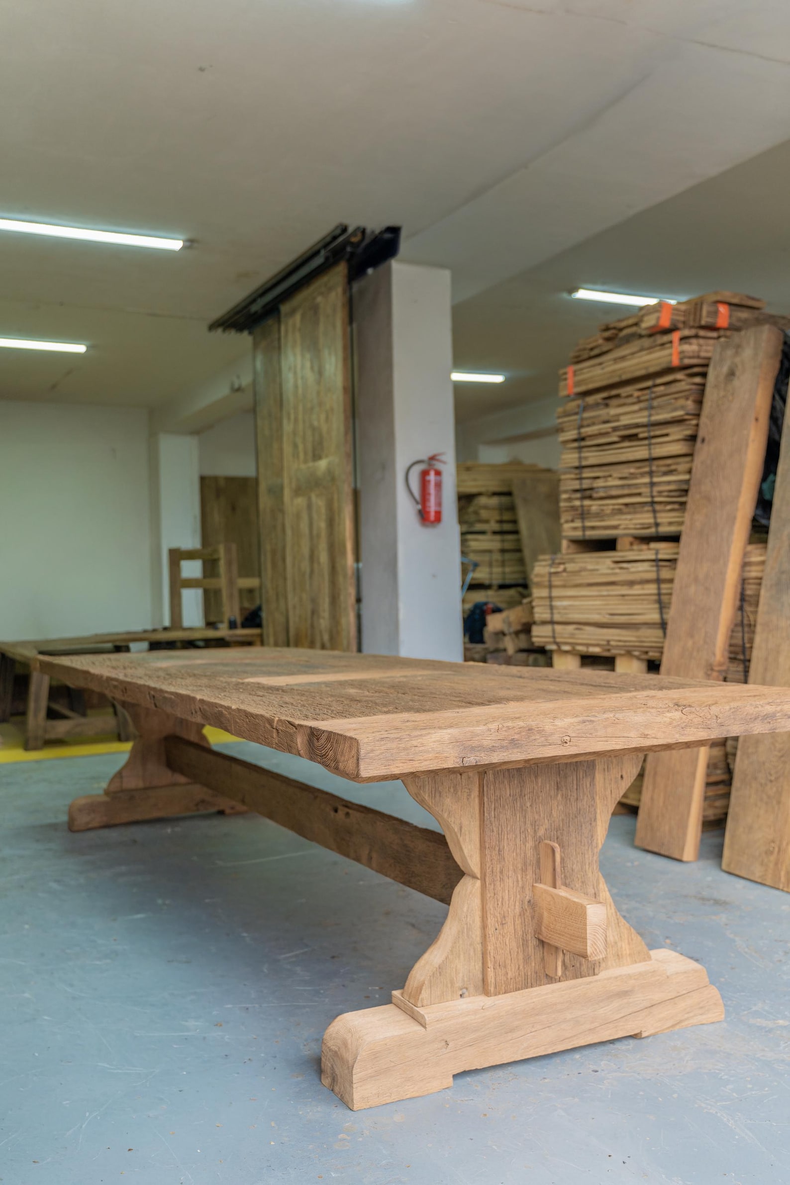 Reclaimed Oak Dining Table : Rustic Barn Wood, Handmade. - Etsy