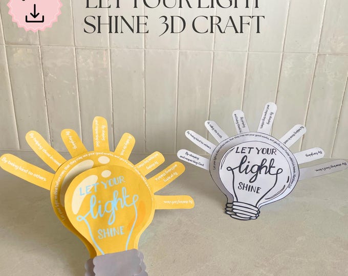 Light Bible Crafts for Kids | Matthew 5:16 Sunday School Craft | Let ...