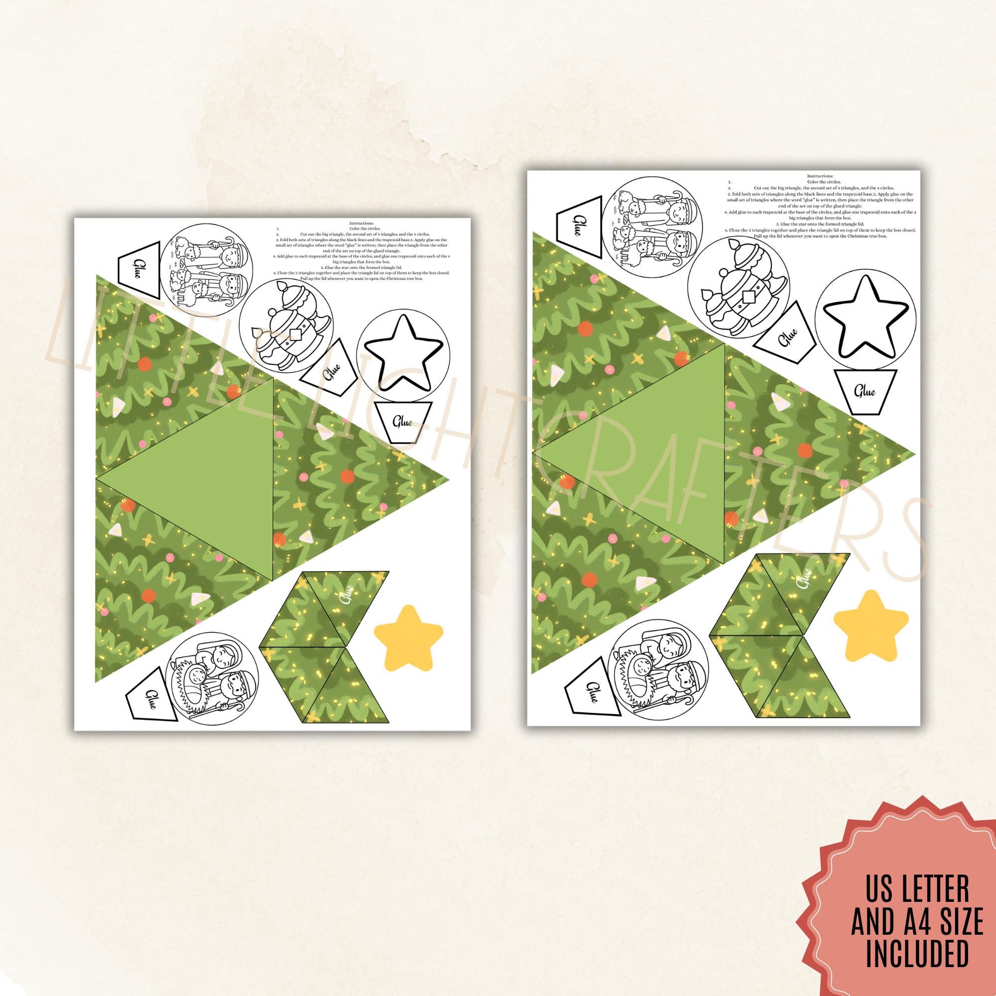Nativity Pop-up Christmas Tree Craft, Christmas Story for Kids, Bible ...