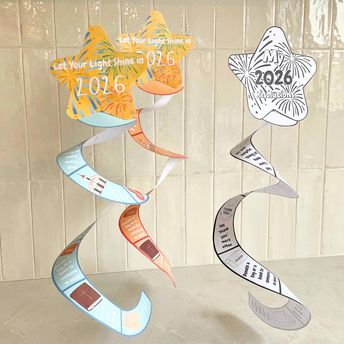 New Year Resolutions Spiral Craft, Christian Kids New Year Resolutions ...