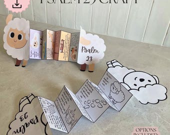 Psalm 23 Worksheet | Homeschool | Bible Lesson | Sunday School | I AM ...