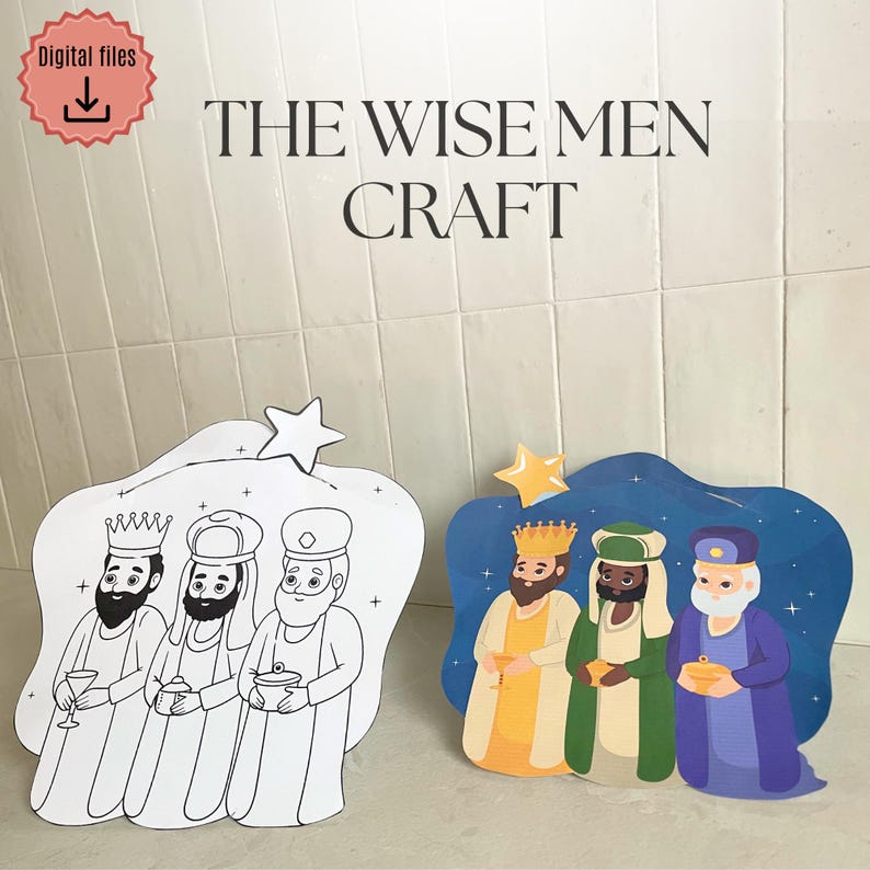 The Wise Men Craft, Star of Bethlehem Story for Kids, Bible Printable ...