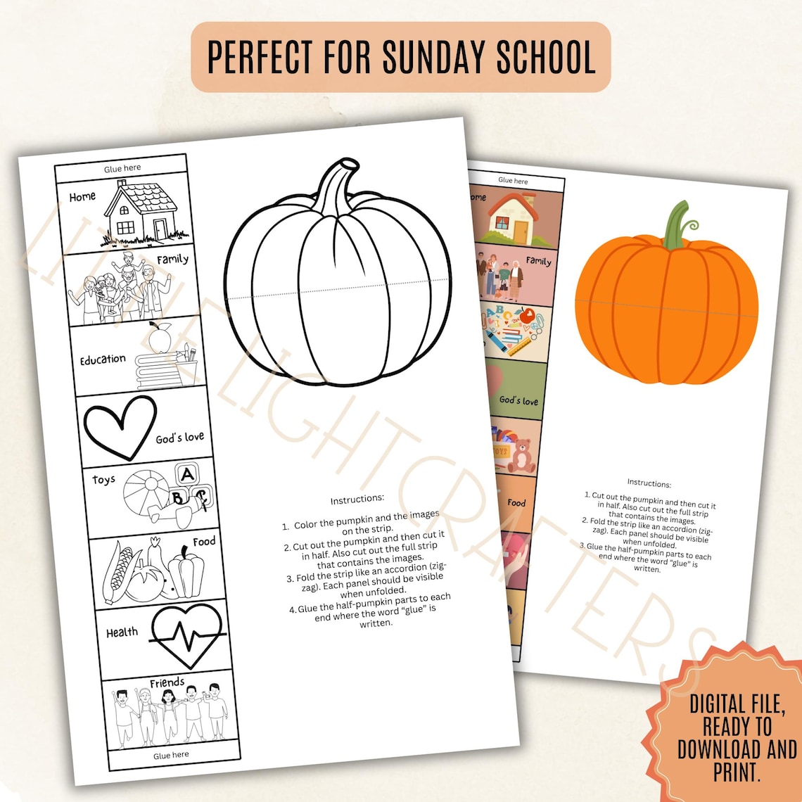 Thanksgiving Folding Surprise Craft, Autumn Activity for Kids, Bible ...