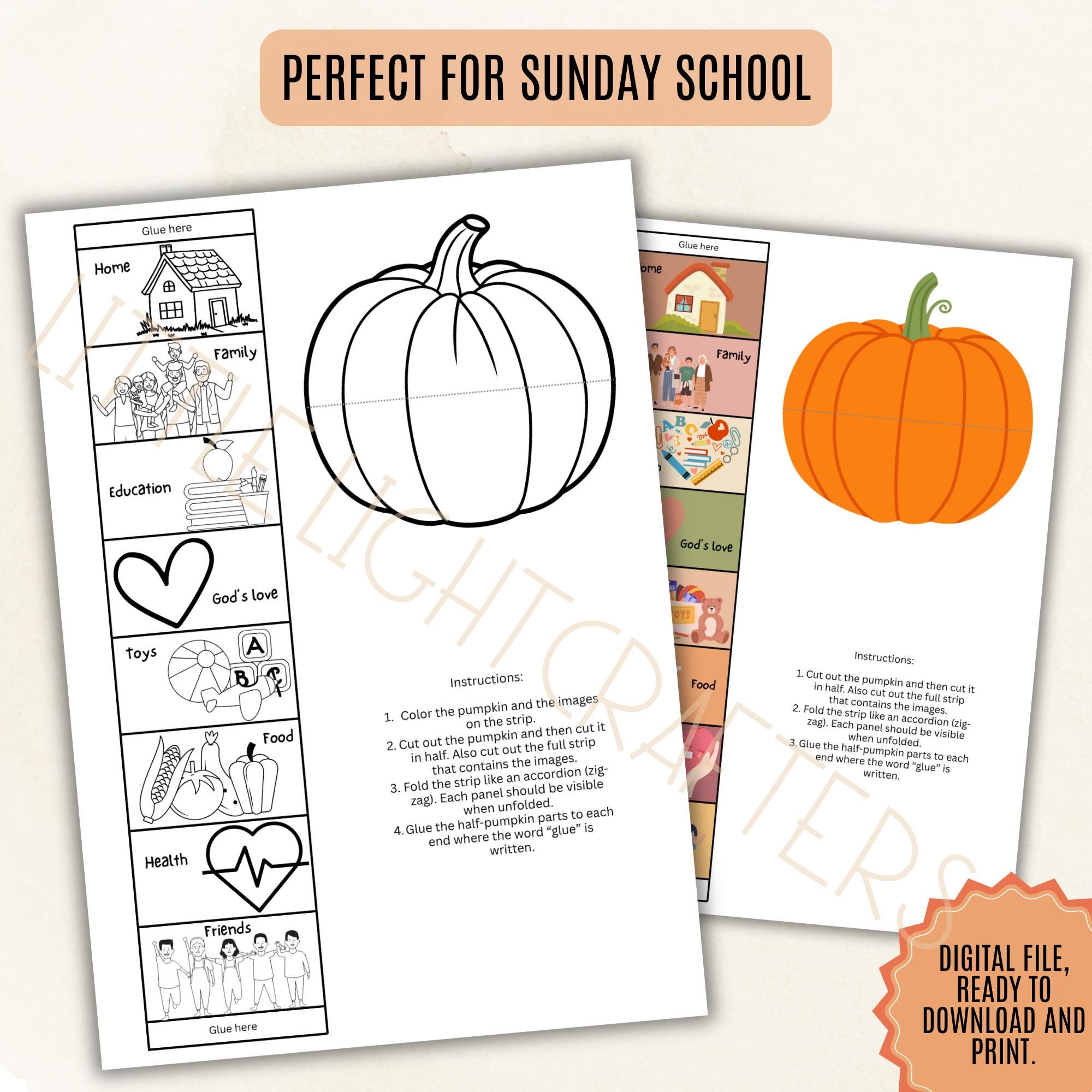 Thanksgiving Folding Surprise Craft, Autumn Activity for Kids, Bible ...