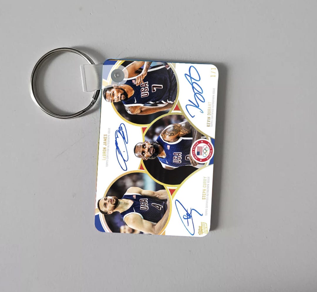 KEYCHAIN 2024 Lebron James Stephen Curry Kevin Durant Olympics ...