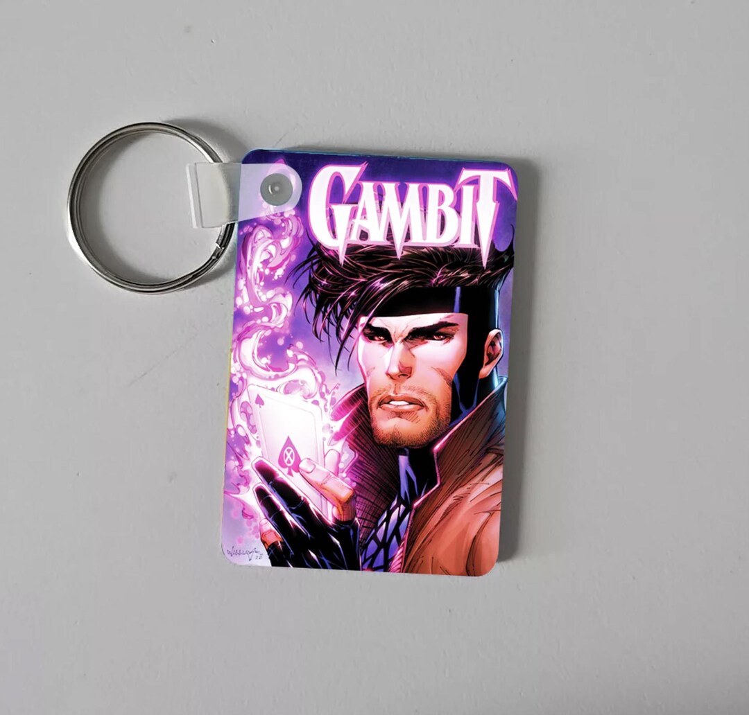 KEYCHAIN Gambit Marvel Backpack Luggage Tag Purse Boys Gift Girls ...