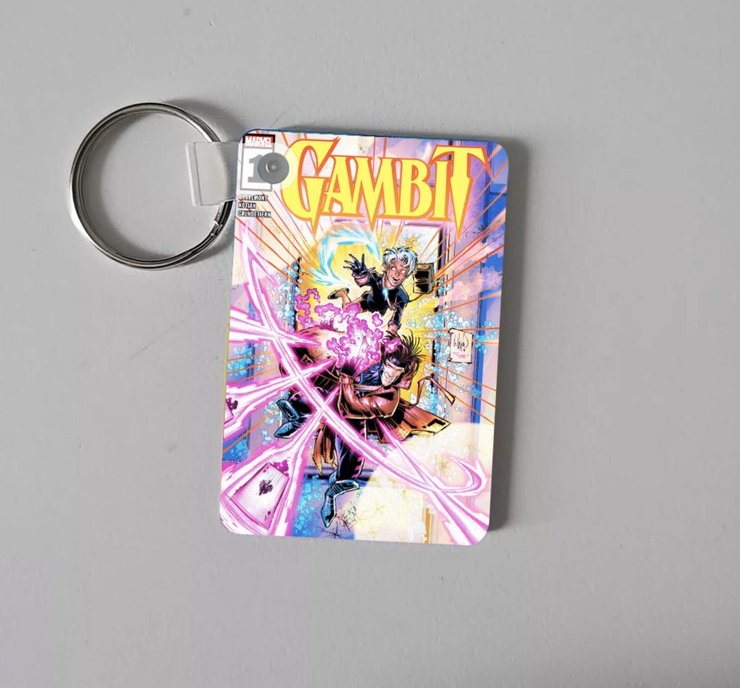KEYCHAIN Gambit Marvel Backpack Luggage Tag Purse Boys Gift Girls ...