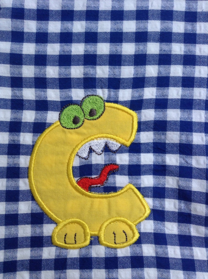 Monster Letter BUBBLE Jon-jon Short-all Shortall Jon Jon | Etsy