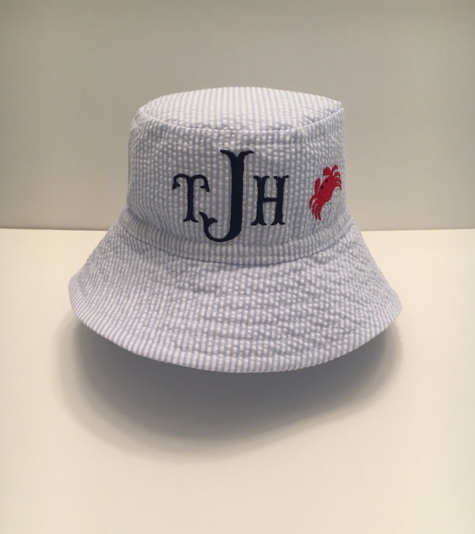 Baby 's Bucket Hat Monogram Bucket Hat Crab Bucket Hat - Etsy
