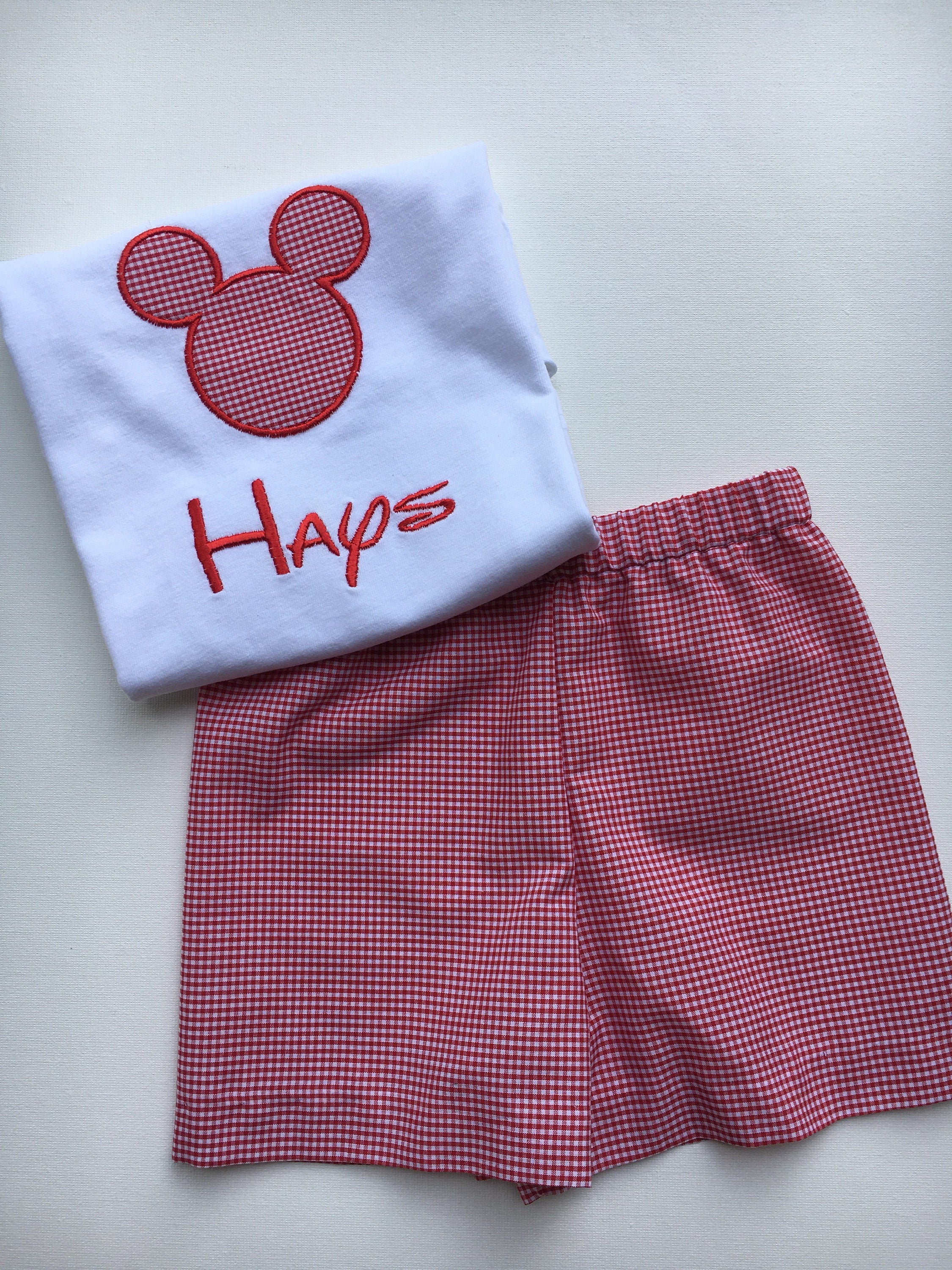 Disney Shorts Set boys tee shirt and shorts diaper cover | Etsy