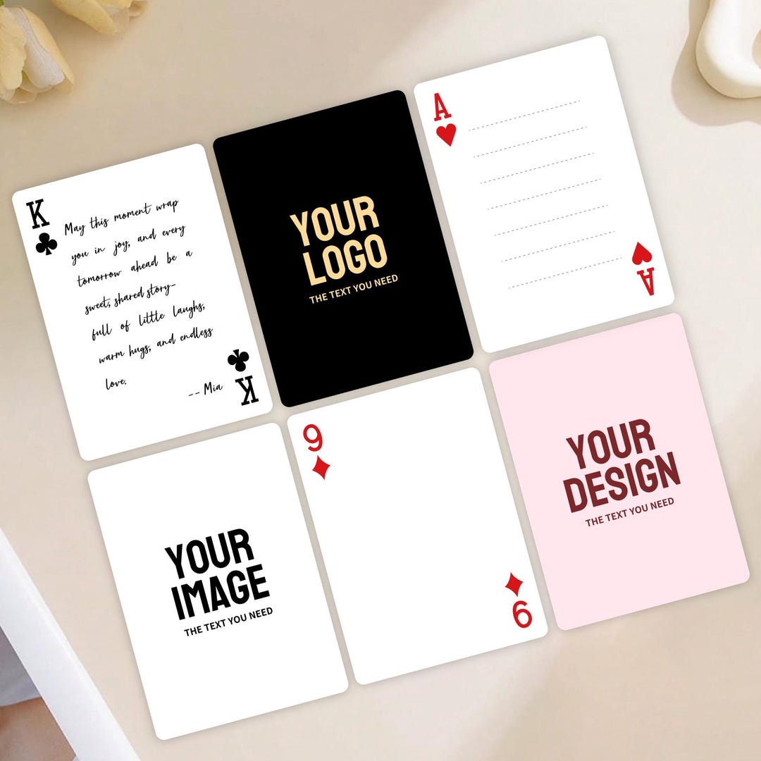 Custom Logo Playing Cards | Personalized Playing Cards | Business ...