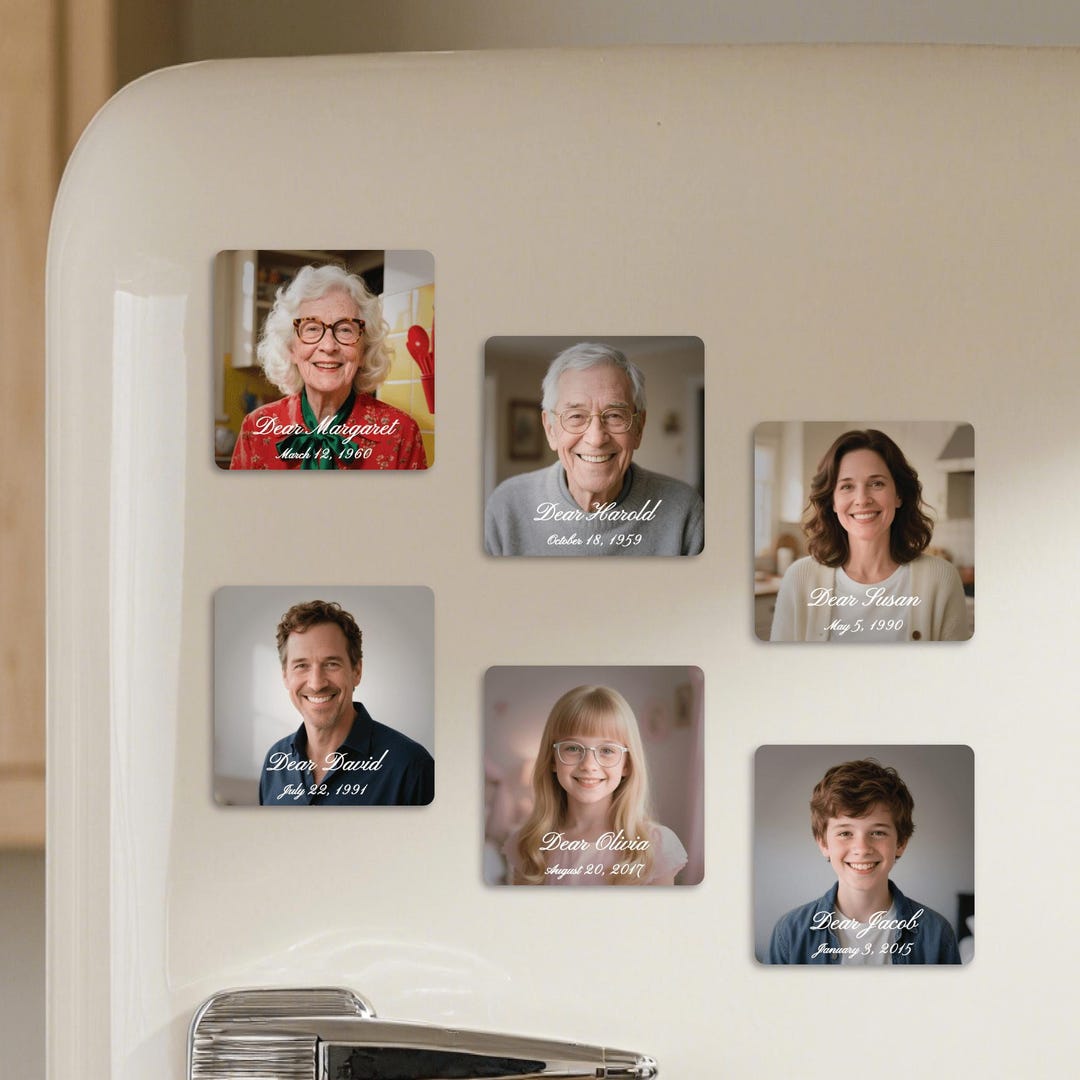Custom Photo Magnet | Personalized Fridge Magnet | Family Keepsake Gift ...