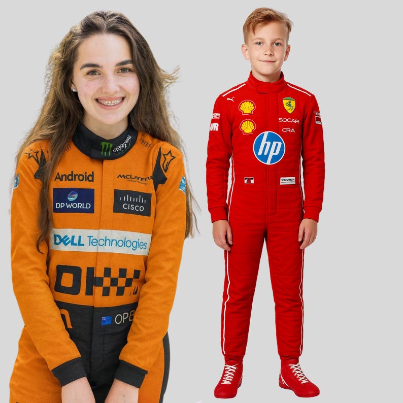 Custom Formula 1 Racing Suit: Kids, Women, Men + Free Gloves ...
