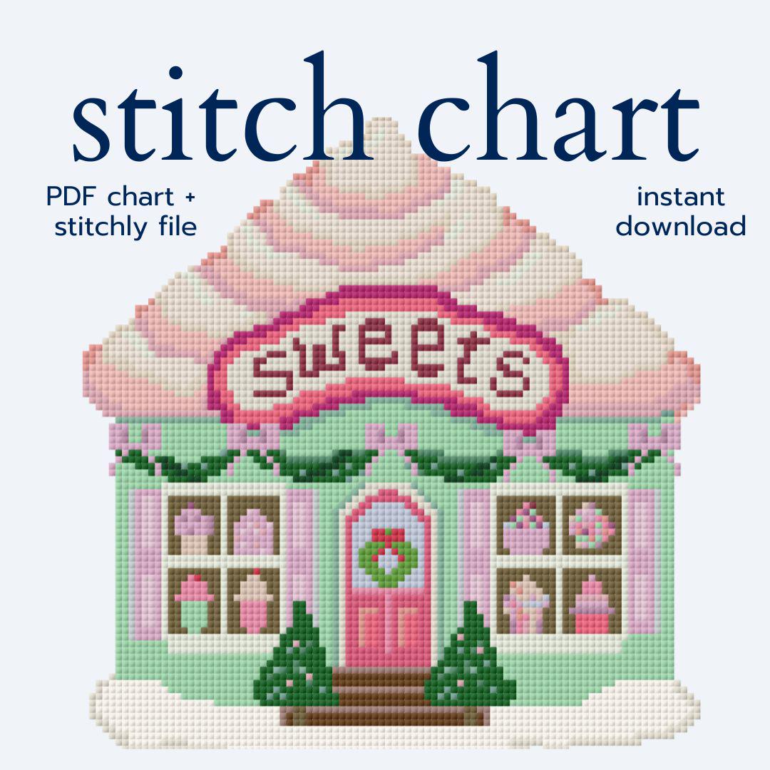 Candy Shop Needlepoint Pattern PDF & Stitchly File • 100x99 Stitch ...