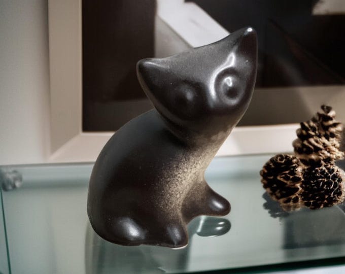 Vintage California Pottery Howard Pierce Kitten, Cat Figurine, Big Eye ...