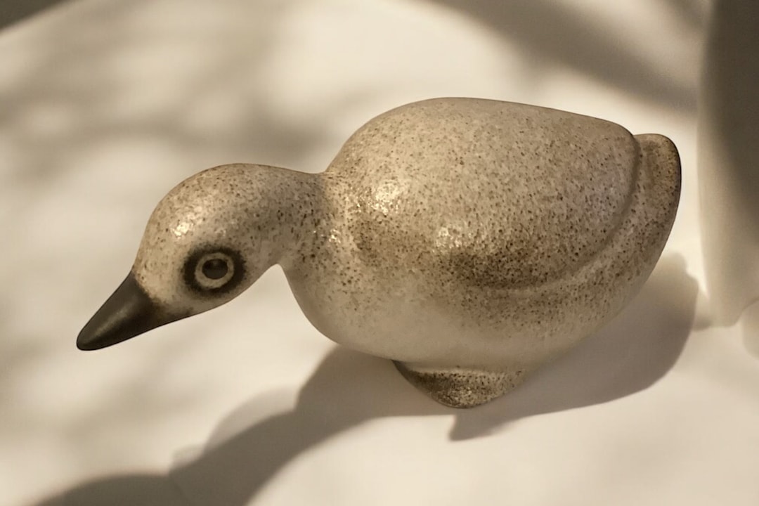 Vintage California Pottery Howard Pierce Duckling, Early White Ash ...