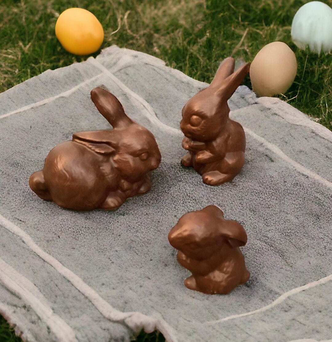 Vintage Ceramic Rabbit Figurines, Hobbyists Made Chocolate Bunnies ...