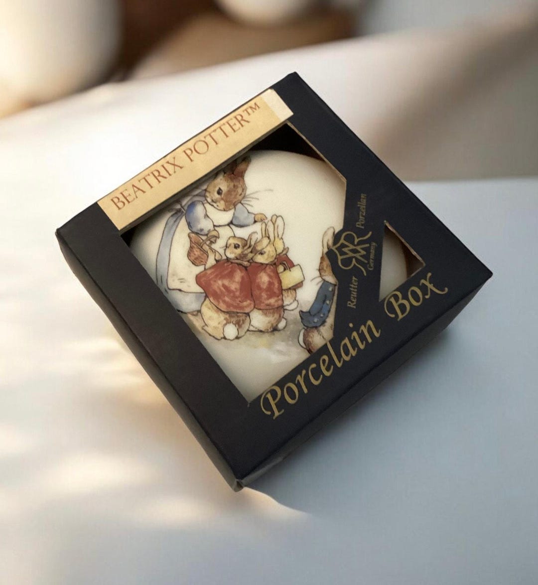 Beatrix Potter Peter Rabbit Porcelain Trinket Keepsake Box - Etsy