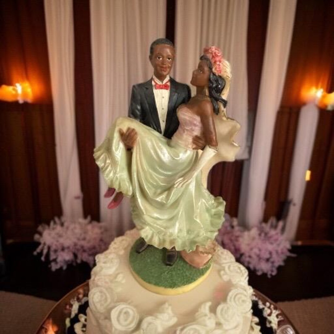 Vintage Bride Groom Cake Topper, Figurine "engaging Evening" by Norman ...