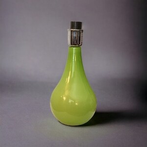 Green Teardrop Shaped Modern Small Table Lamp, Fun Lime Green Ceramic ...