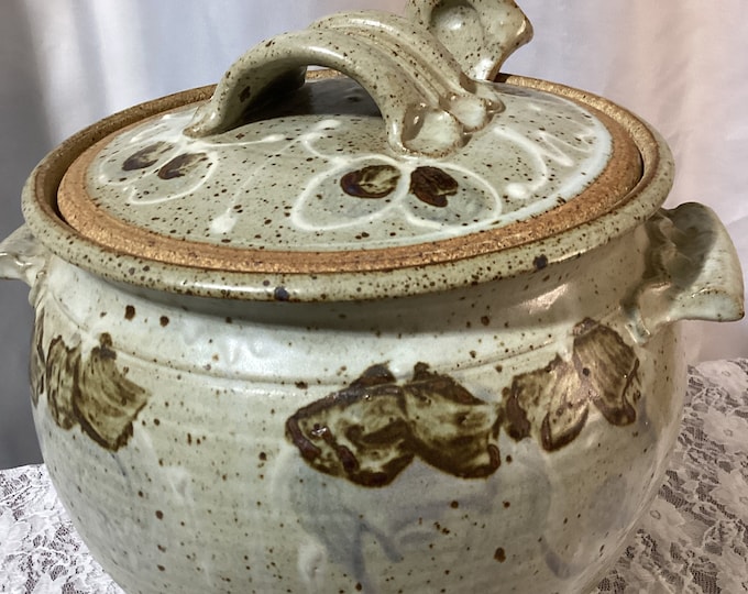 Oversized Soup Tureen With Ladle, Signed Studio Pottery, Bean Pot ...