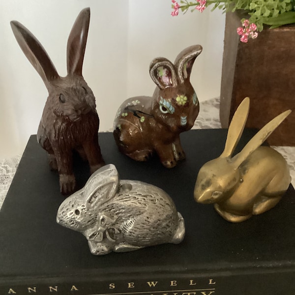 Rabbit Figurines - Etsy