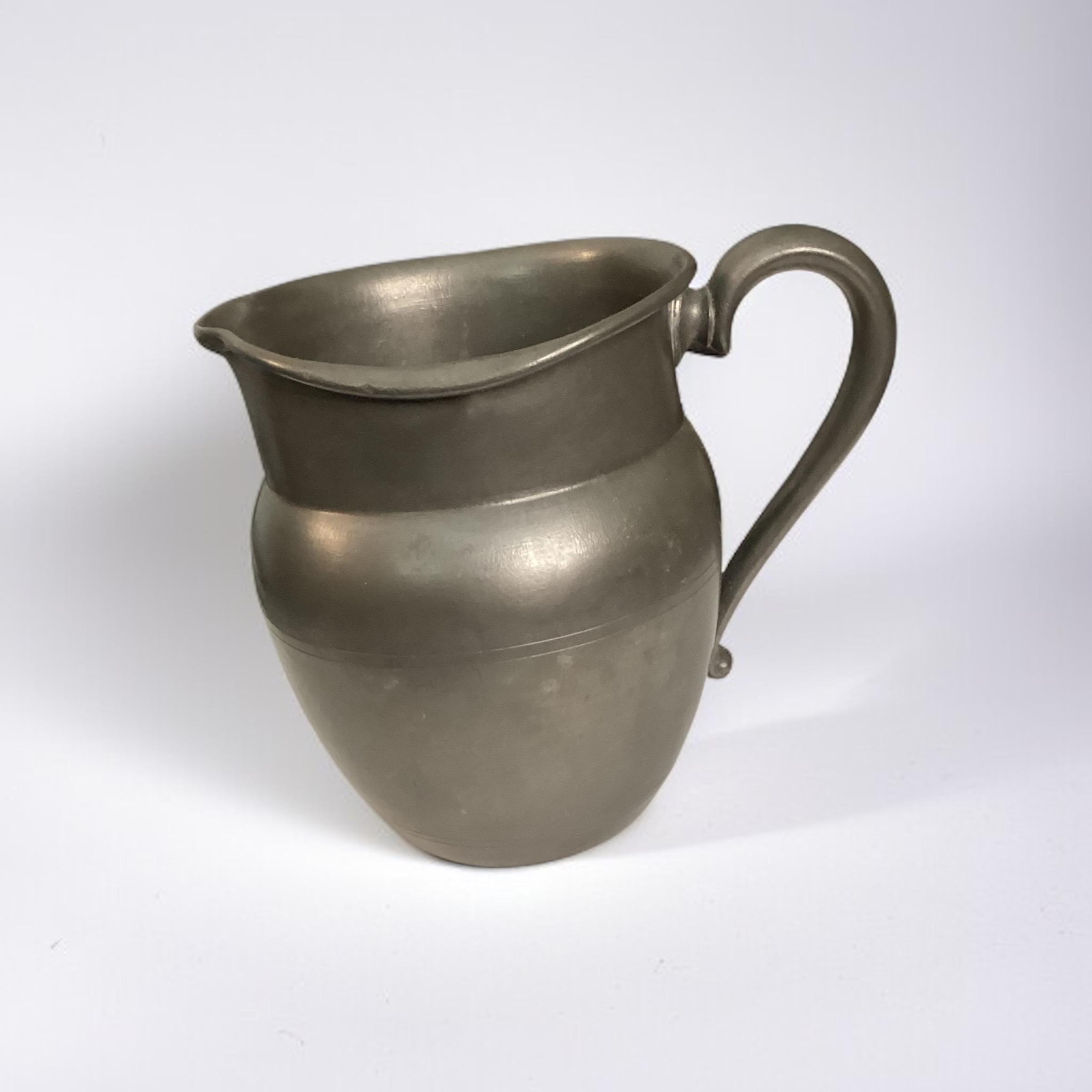 Vintage Pewter Dinnerware - Plates, Stemmed Mugs, Pitcher, Tray ...