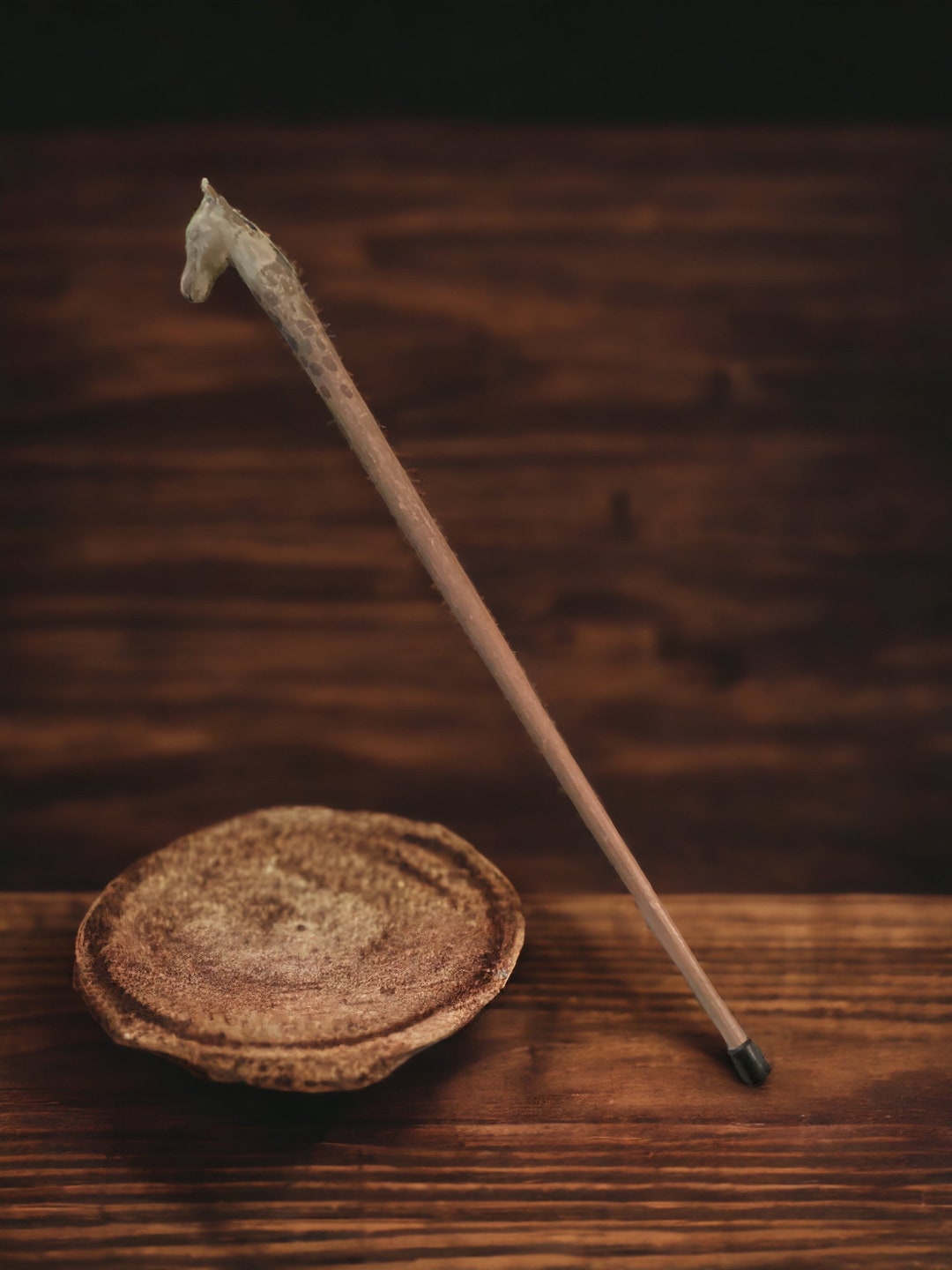 Vintage Handcrafted Wood Giraffe Cane, Walking Stick, Hand Carved ...