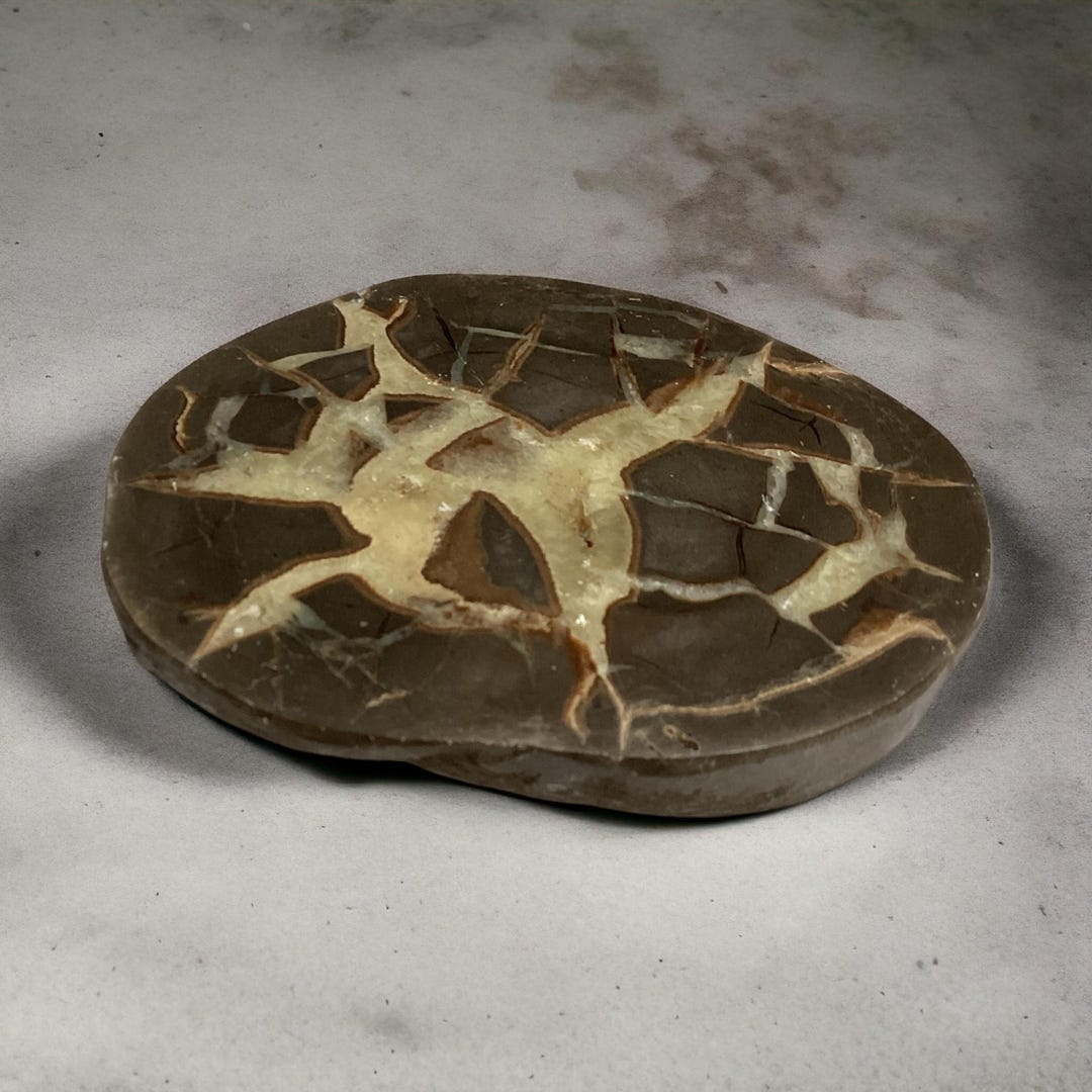 Septarian Nodule Slab, Lapidary Stone Slab, Home Decor, Mineral ...